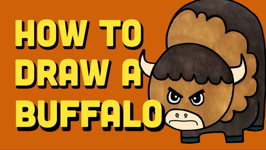 Episode 17 | How to Draw a Buffalo | Creature Kids | Canon+